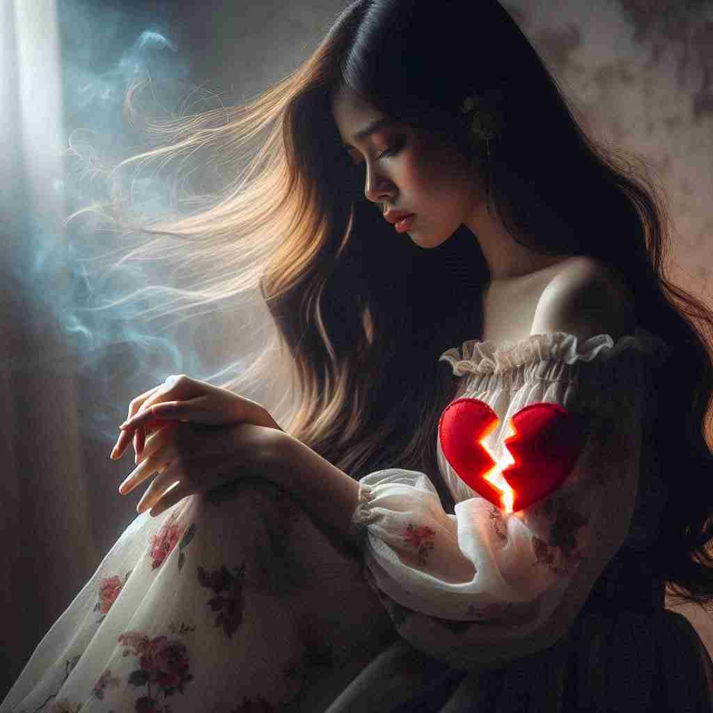 Heart Break Very Sad DP Girl 2025