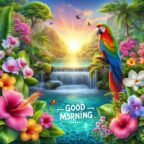 Green Nature Good Morning Images